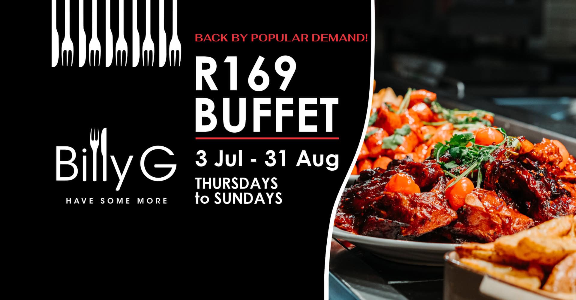Billy G Buffet Special: R169 per person - Garden Route Casino